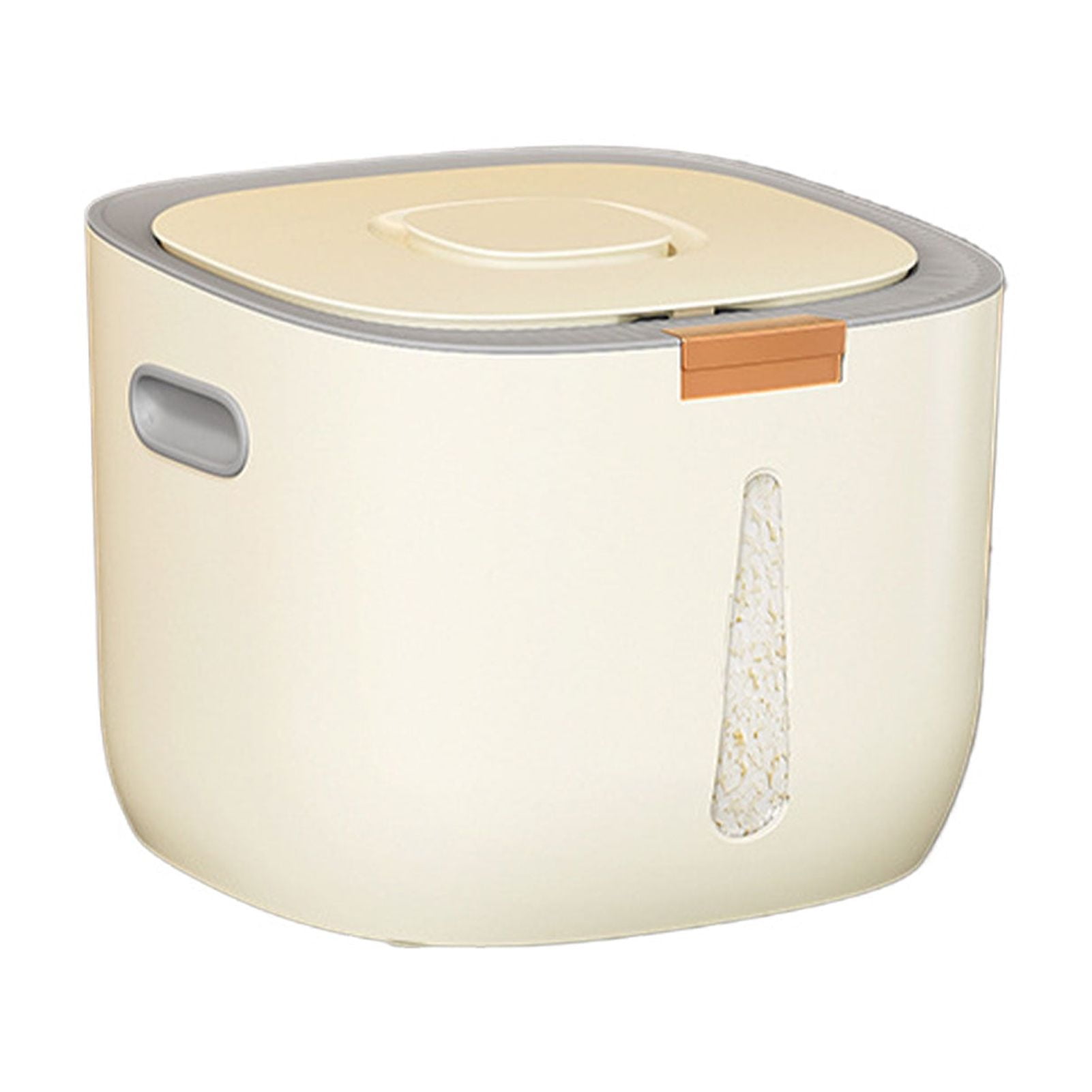 Hefilesy Transparent Rice Storage Container Easy Viewing Of Grain Usage ...