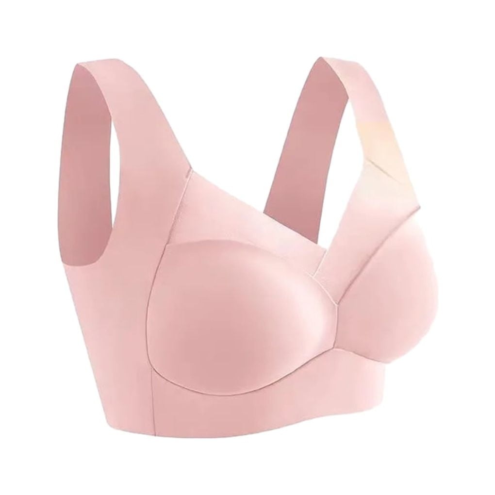 Hefilesy Wireless Push-Up Comfortable Bra Stay Cool And Correct Posture ...