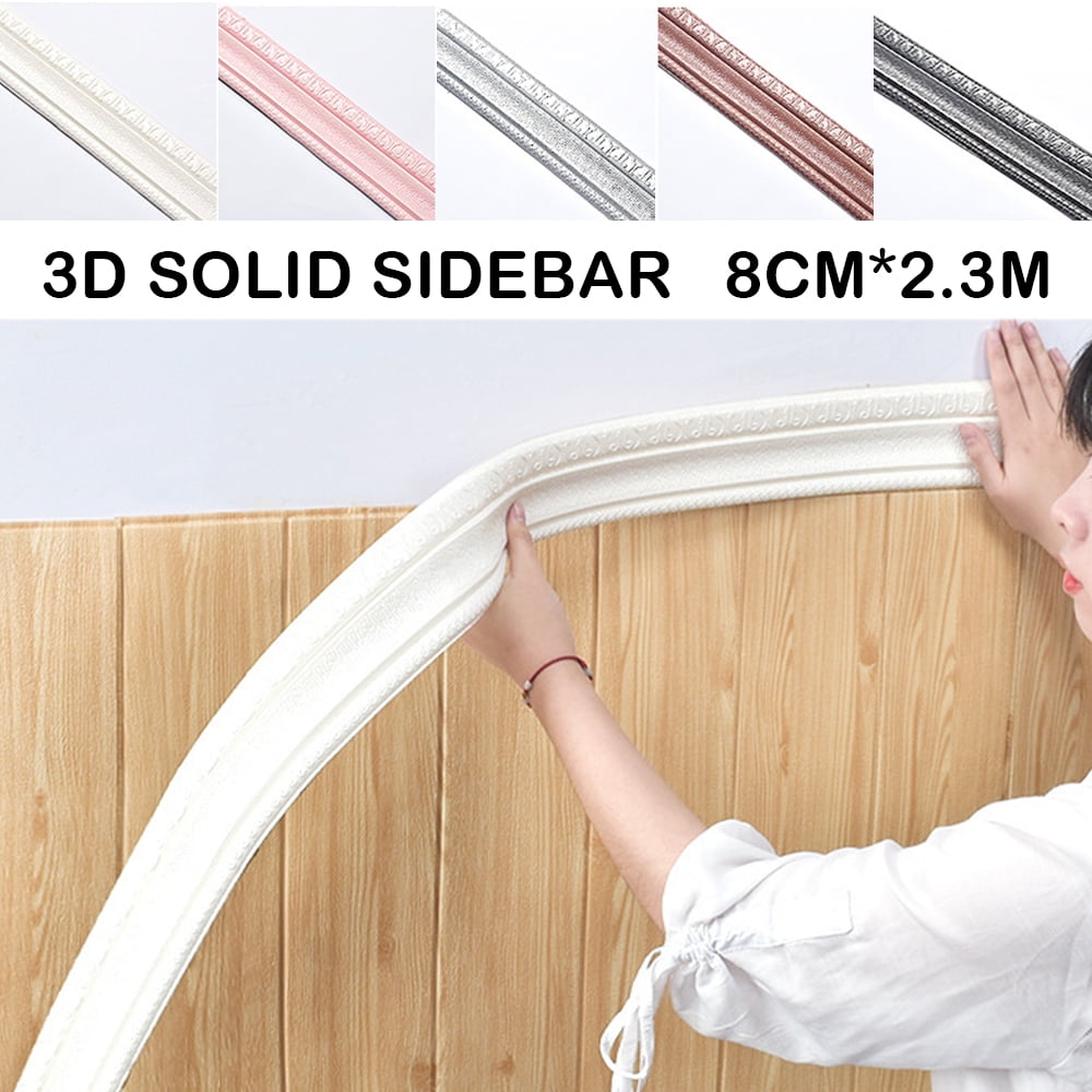 Heflashor Self Adhesive Flexible PE Foam Molding Decor, Waistline ...