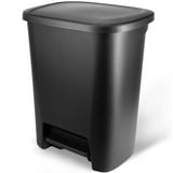 Hefty, Kitchen Trash Can, 20.1 Gallon, Plastic with Foot Pedal ...