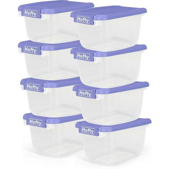 Hefty Qt. Hi-rise Lid Clear Storage Bin