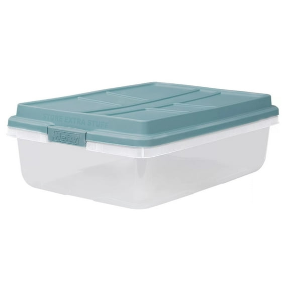 Hefty 7162HFT010665666 Plastic Hi Rise Clear Bin, Under Bed Storage ...