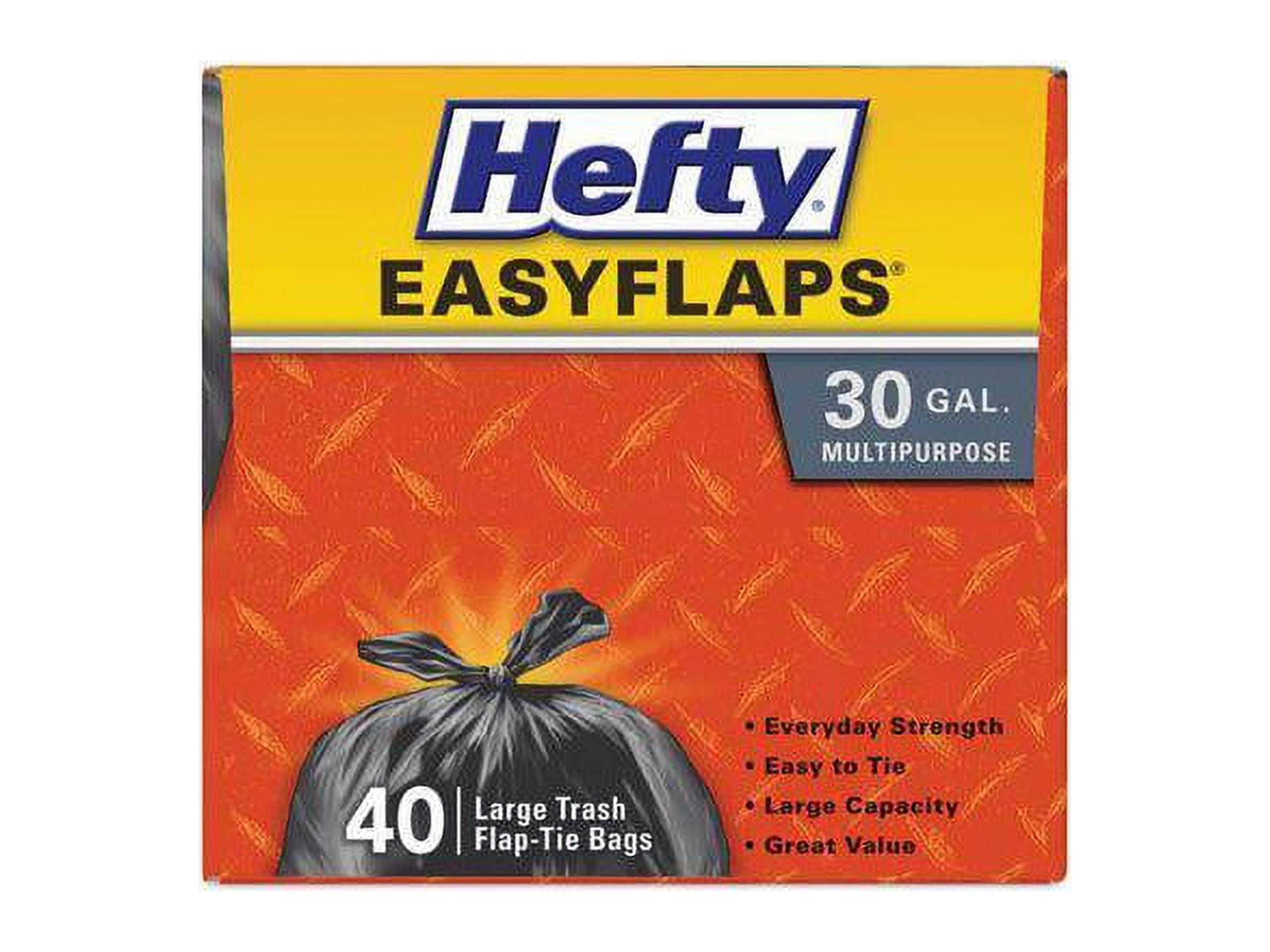 Hefty Bag,Hefty,30gal,Flap,Bk E27744CT - Walmart.com