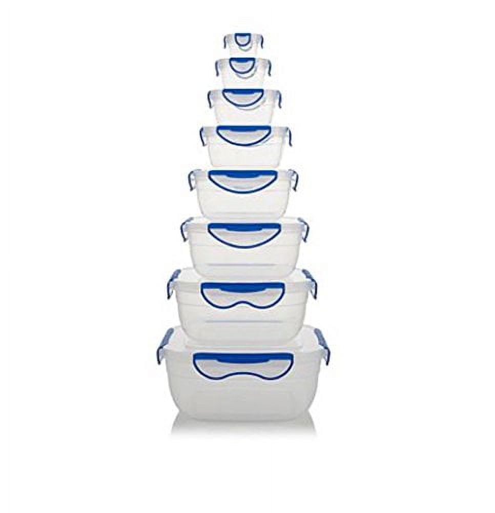 Hefty Clip Fresh 16-piece Nested Bowl Square Food-Storage Container Set ...