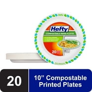 6 Inch White Paper Plates Uncoated, Everyday Disposable Paper Plates ...