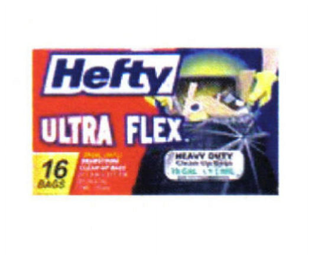 Hefty E8-3915 Ultra Flex Drawstring Clean Up Bag, 39 Gallon, Black, 24 ...