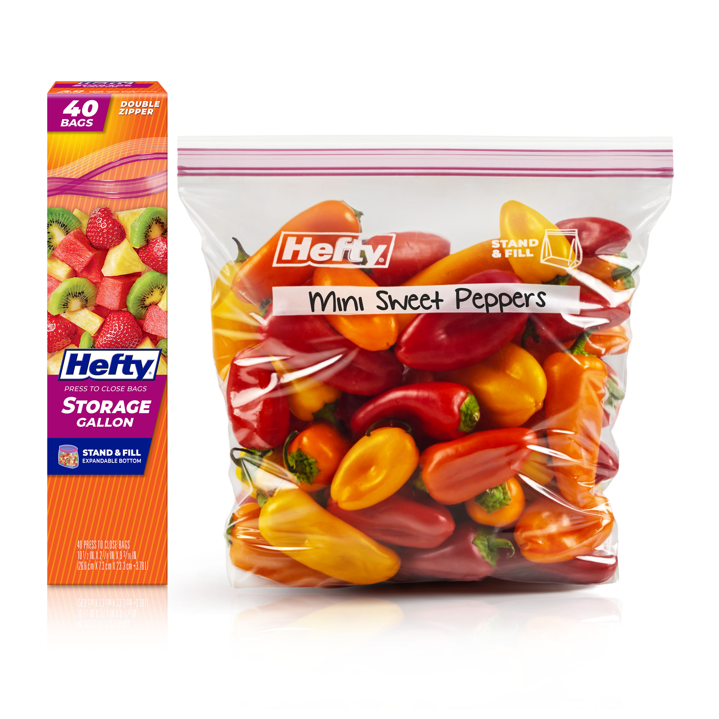 Hefty Slider Storage Bags, Quart Size, 75 Count - Walmart.com