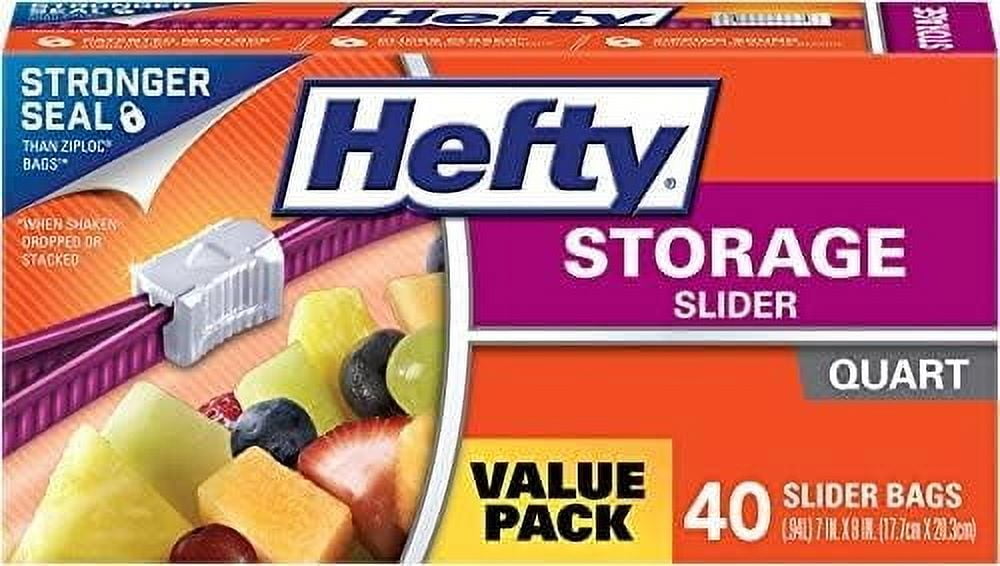 Hefty Slider Storage Calendar Bags, Gallon Size, 120 Count (Pack of 3 ...
