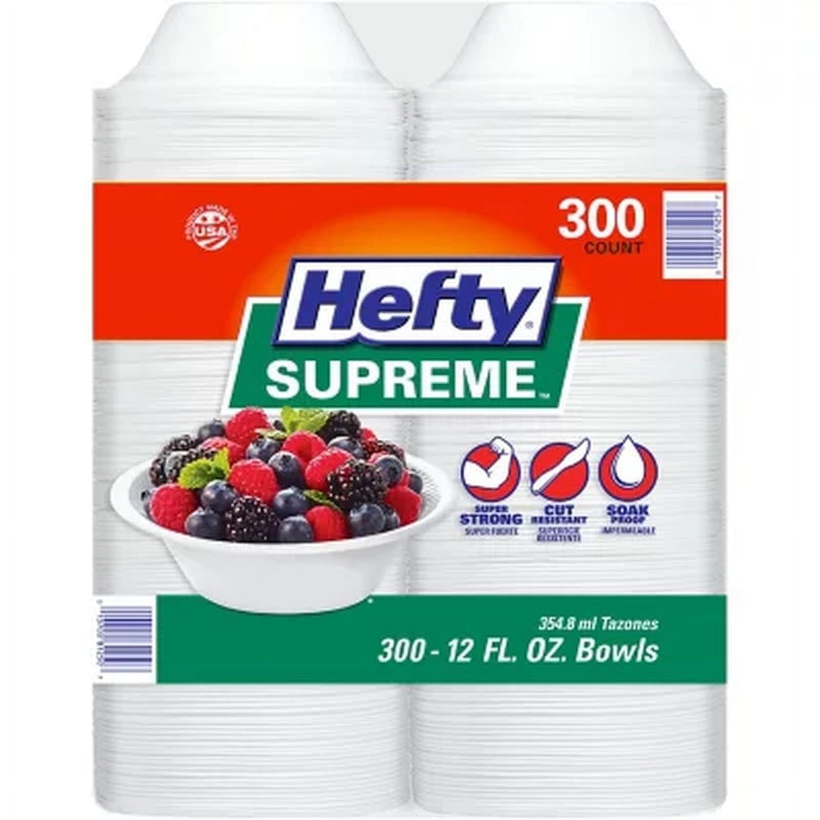 Hefty Supreme Heavyweight Foam Bowls 12 Oz., 300 Ct. - Walmart.com