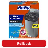 Hefty Heavy Duty Contractor Extra Large Trash Bags, 55 gallon, 16 Count ...