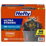 Hefty Ultra Strong Drawstring Trash Bags, Unscented 33 gal., 90 ct ...