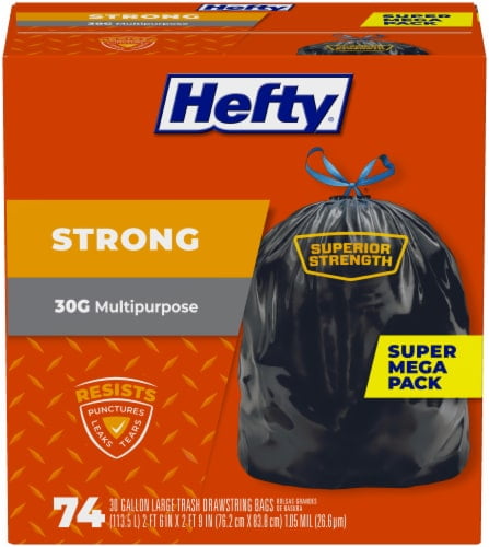 Hefty Ultra Strong Tall Kitchen & Trash Bags - 30 gal - Walmart.com