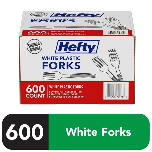 Boardwalk Heavyweight Polystyrene Cutlery, Fork, White, 1000/Carton ...