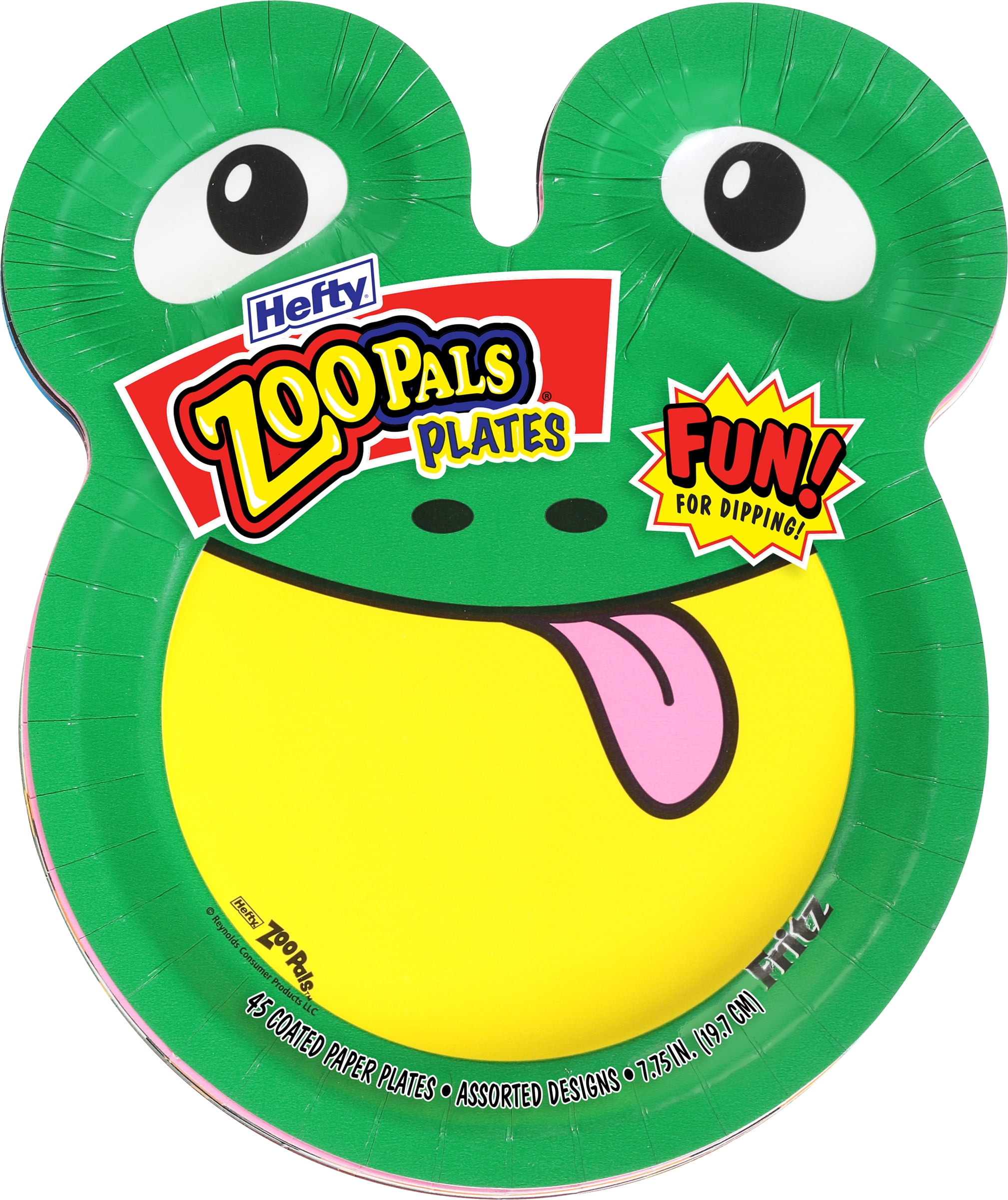 Hefty ZooPals Assorted Design Paper Plates 45 ea - Walmart.com