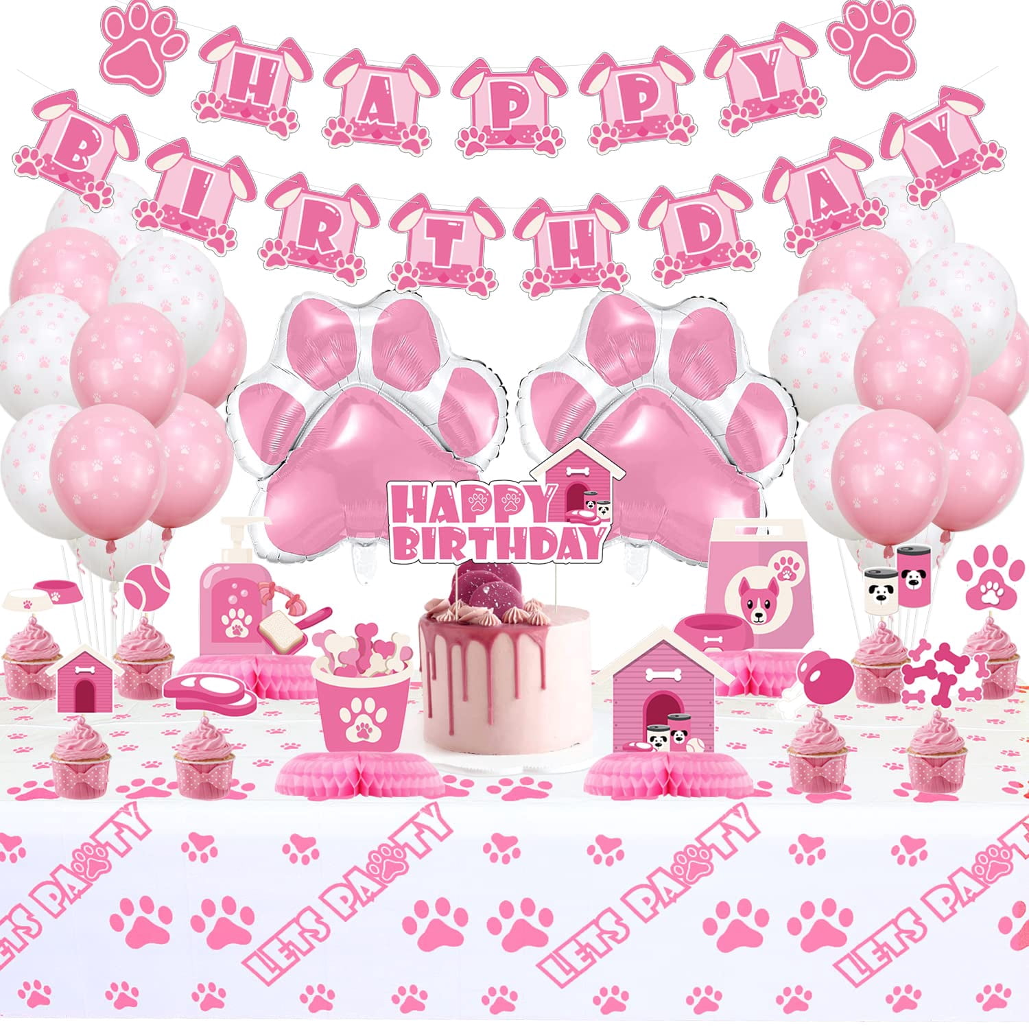 Hegbolke Dog Party Decorations - Puppy Dog Theme Birthday Decorations ...