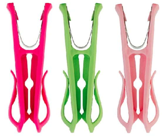 Hegs - The Smartest Heavy Duty Clothespins with Hooks (30 Pack - Bright ...
