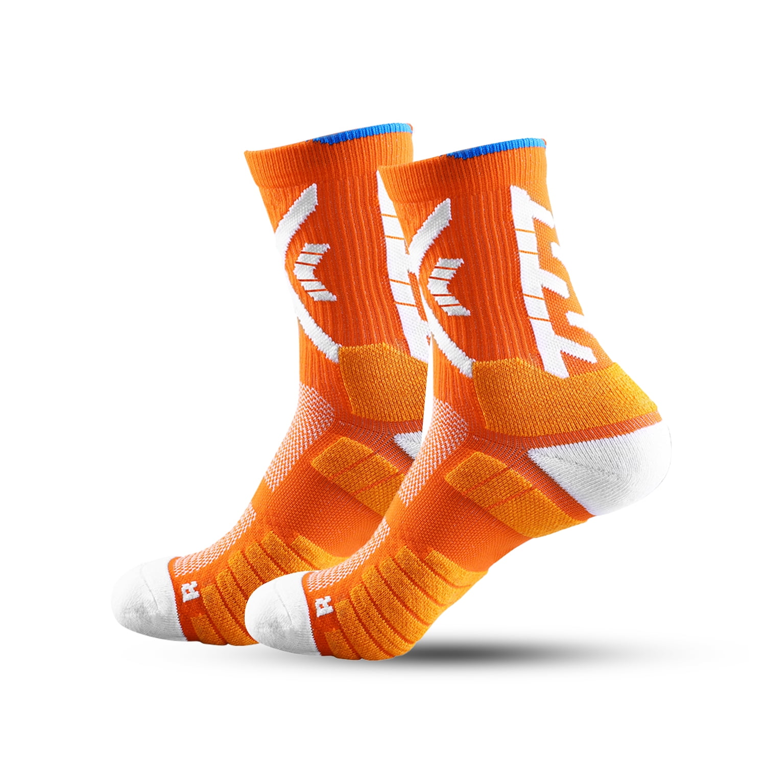 Hehanda 2 Pairs of Men's Cushioned Shock Absorbing Basketball Socks ...