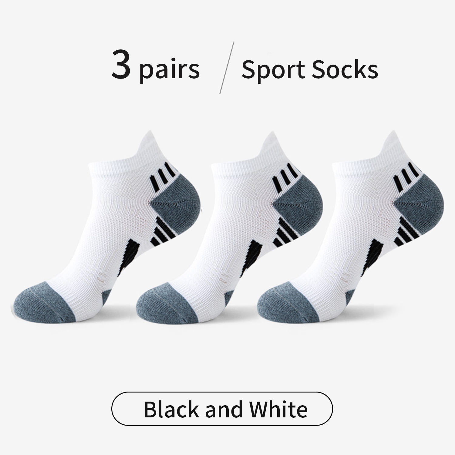 Hehanda 3 Pairs Outdoor Sports Socks for Men & Women, Thin Running ...