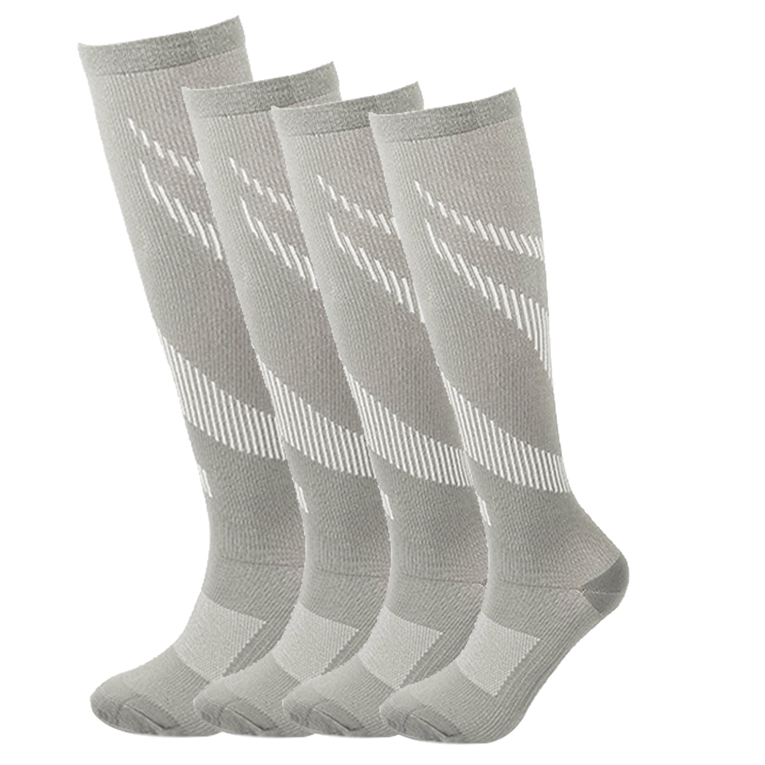 Hehanda 4 Pairs of Long Tube Protection Sports Socks with 15-20 mmHg ...