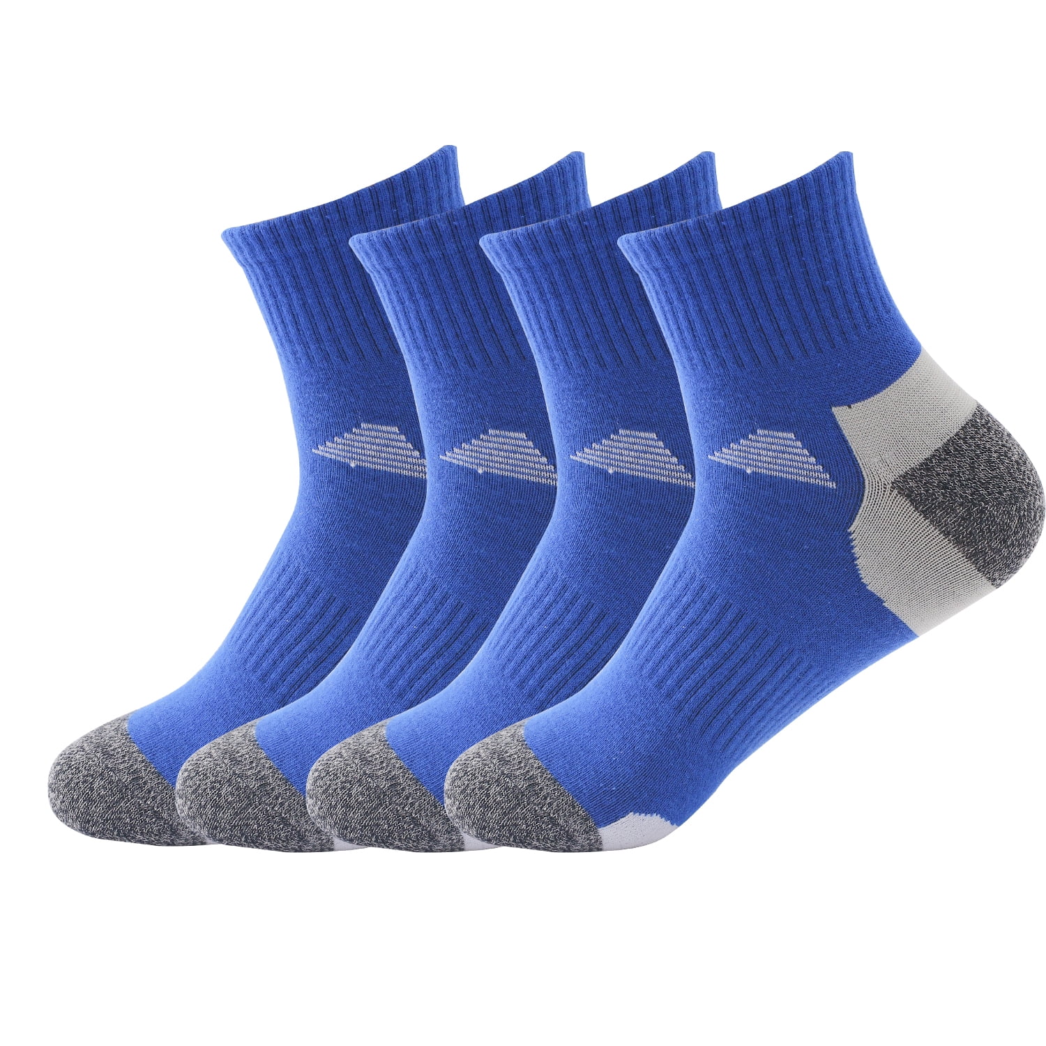 Hehanda 4 Pairs of Outdoor Professional Sports Socks Mid-Calf Running ...