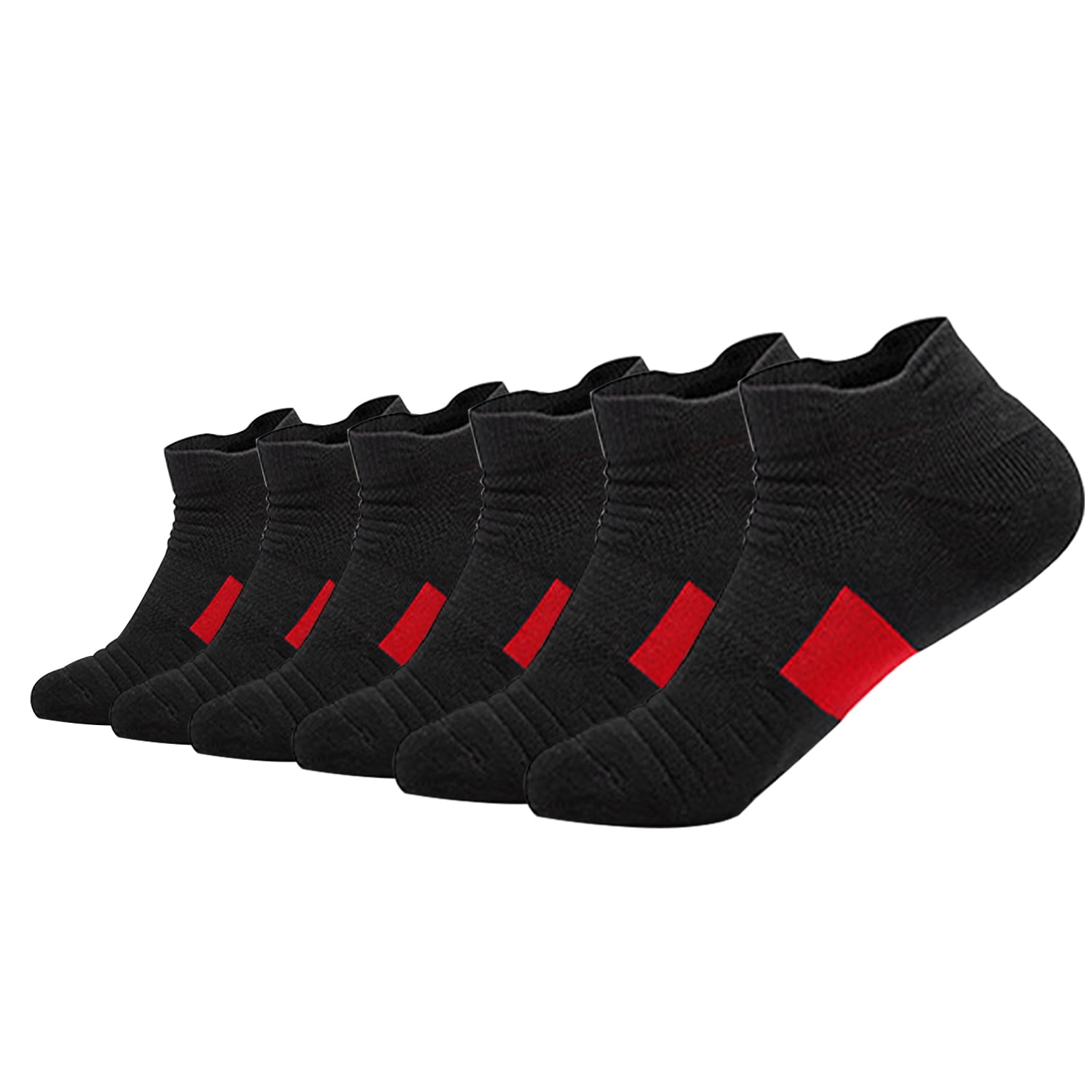 Hehanda 6 Pairs of Men's Towel Bottom Non-Slip Sports Boat Socks ...