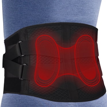 BraceUP Lumbar Lower Back Brace with Adjustable Straps, Breathable Mesh ...