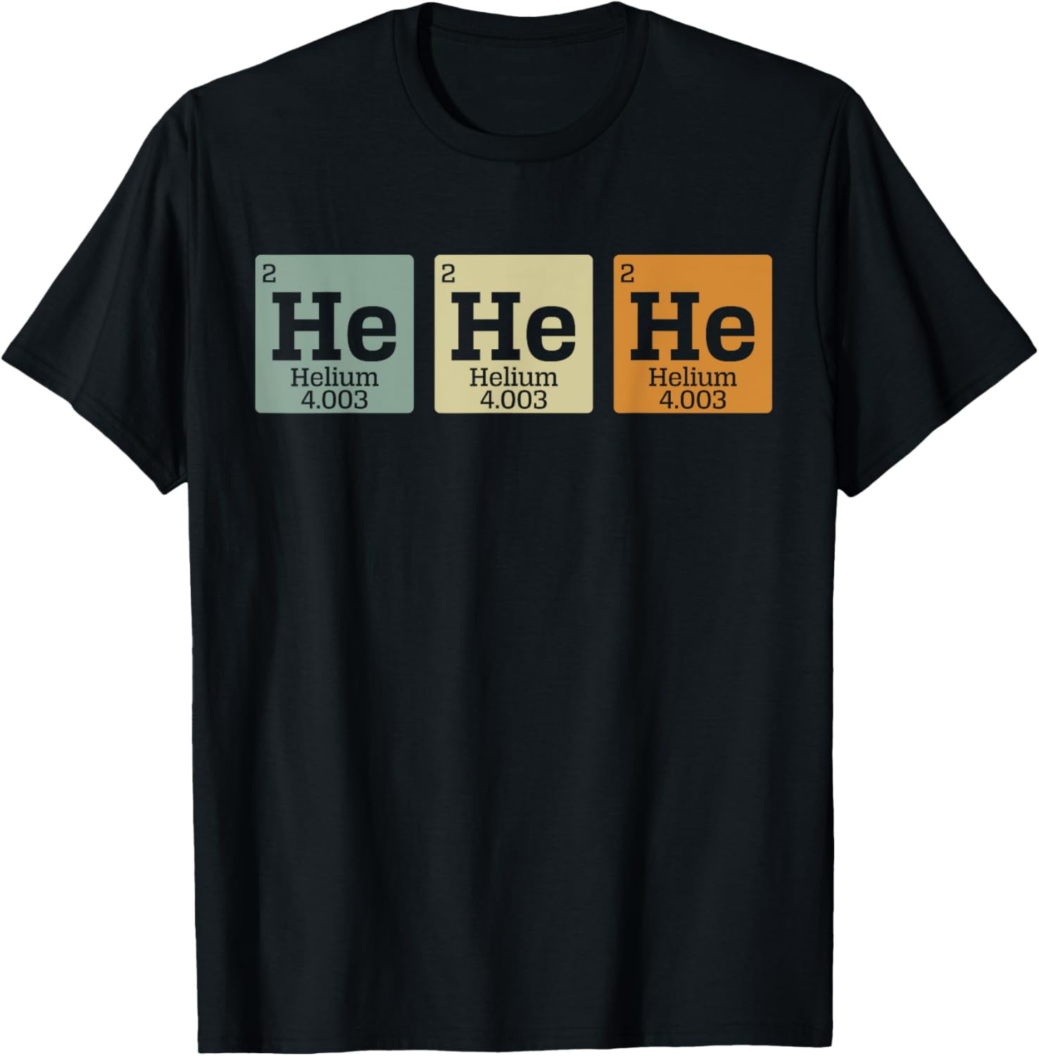Hehehe Periodic Table Of Elements Biology Science Lover T-Shirt ...