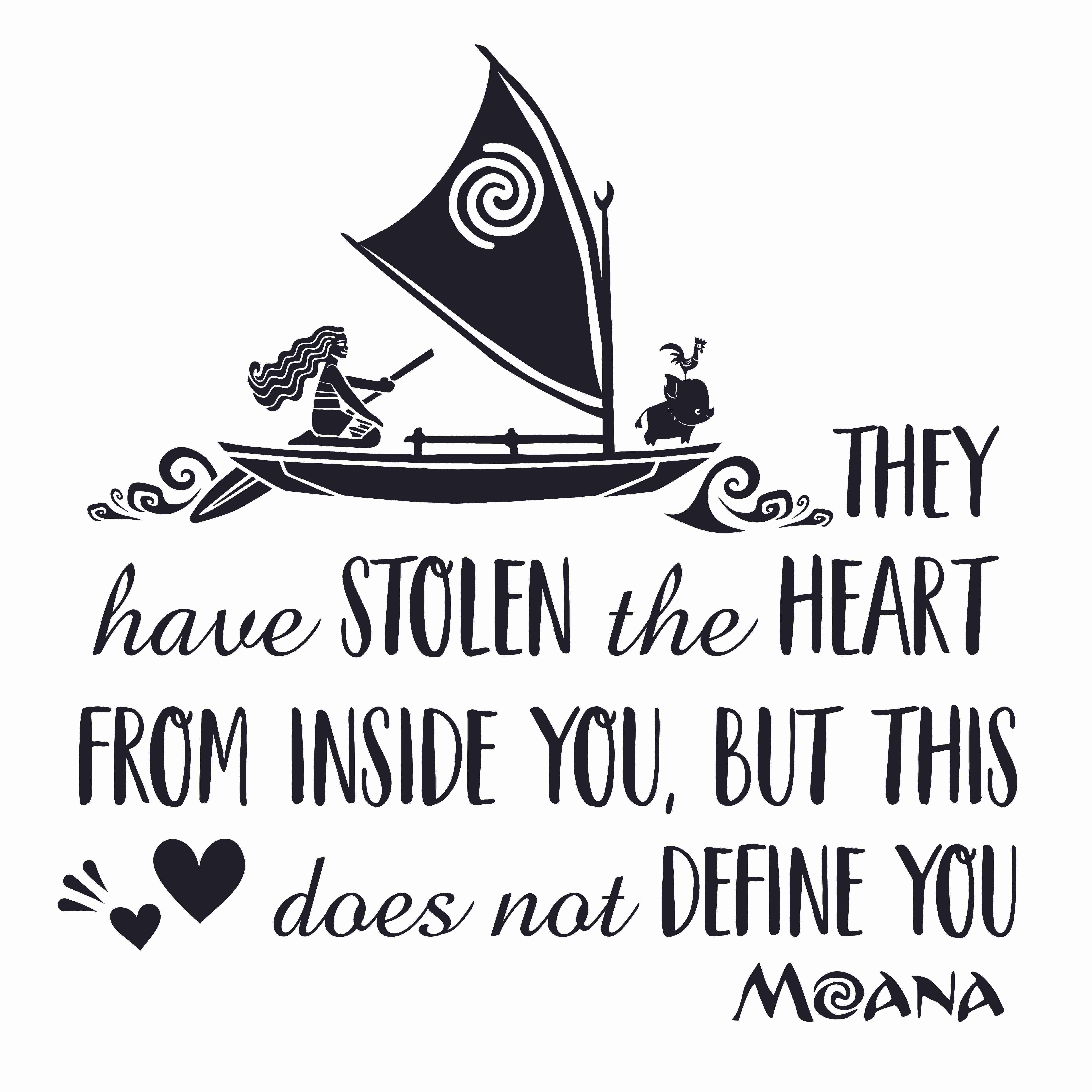Moana Hei Hei and Pua 20"x20" Wall Decal - Walt Disney Movie Quotes for ...