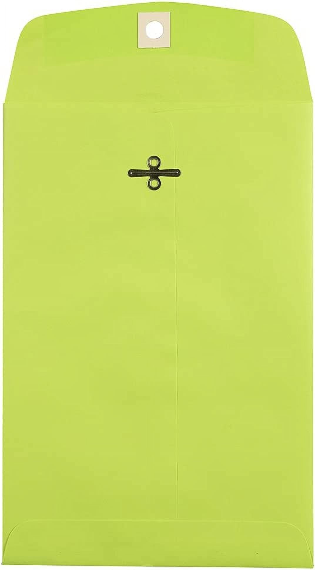 EnjinZZ 6 x 9 Open End Catalog Colored Envelopes with Clasp Closure ...