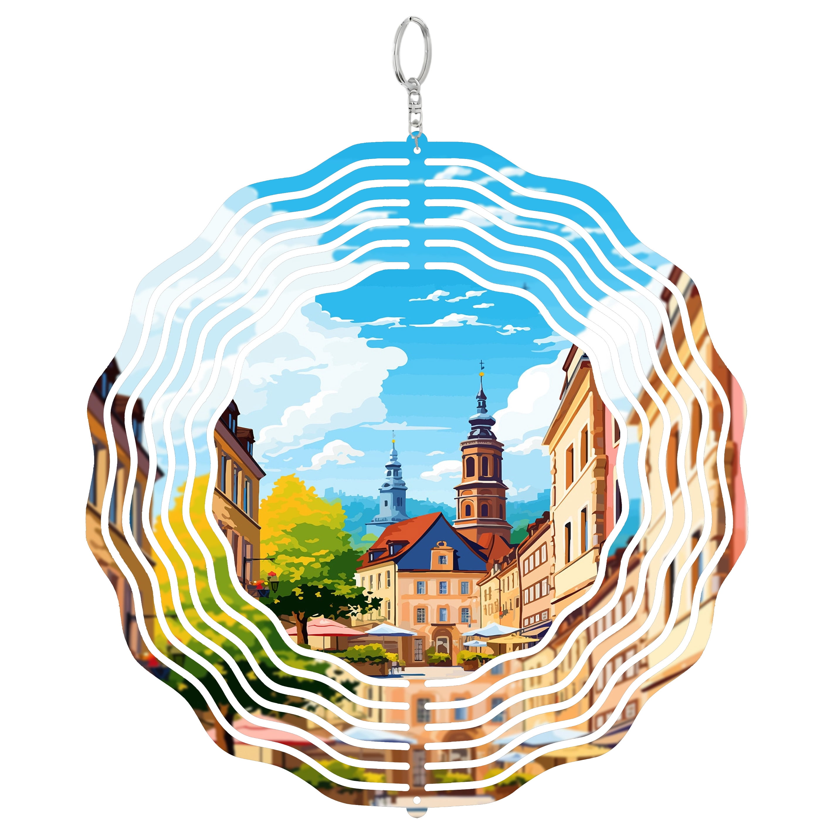 Heidelberg Germany 3D Wind Spinner Stainless Steel Kinetic Yard Art ...
