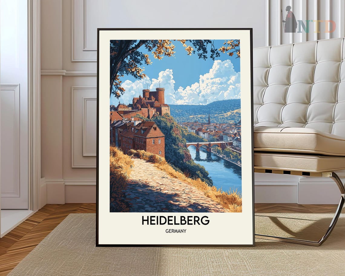 Heidelberg Poster, Heidelbergheidelberg Print, Heidelberg Photo ...