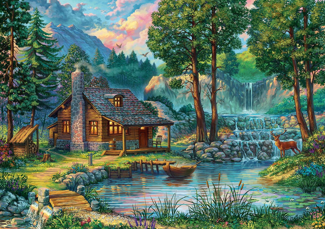 Heidi Art Puzzle Fairytale House 1000 Piece Jigsaw Puzzle - Walmart.com