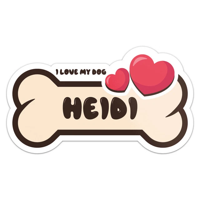 Heidi Dog Sticker Phone Decal Water Bottle Stickers Car Decals, Laptop ...