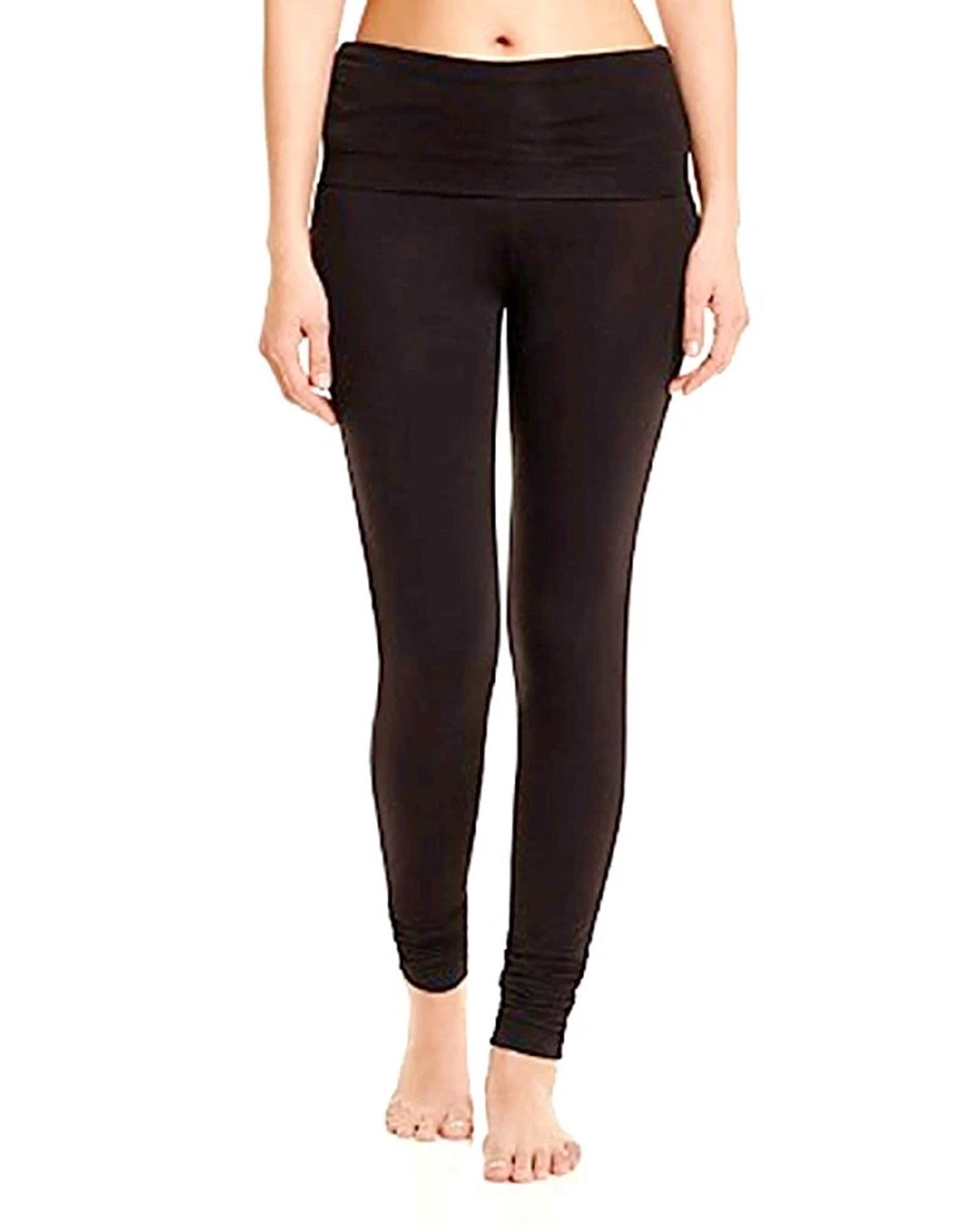 Heidi Klum Black Cozy Foldable Thermal Leggings, Women's Small ...