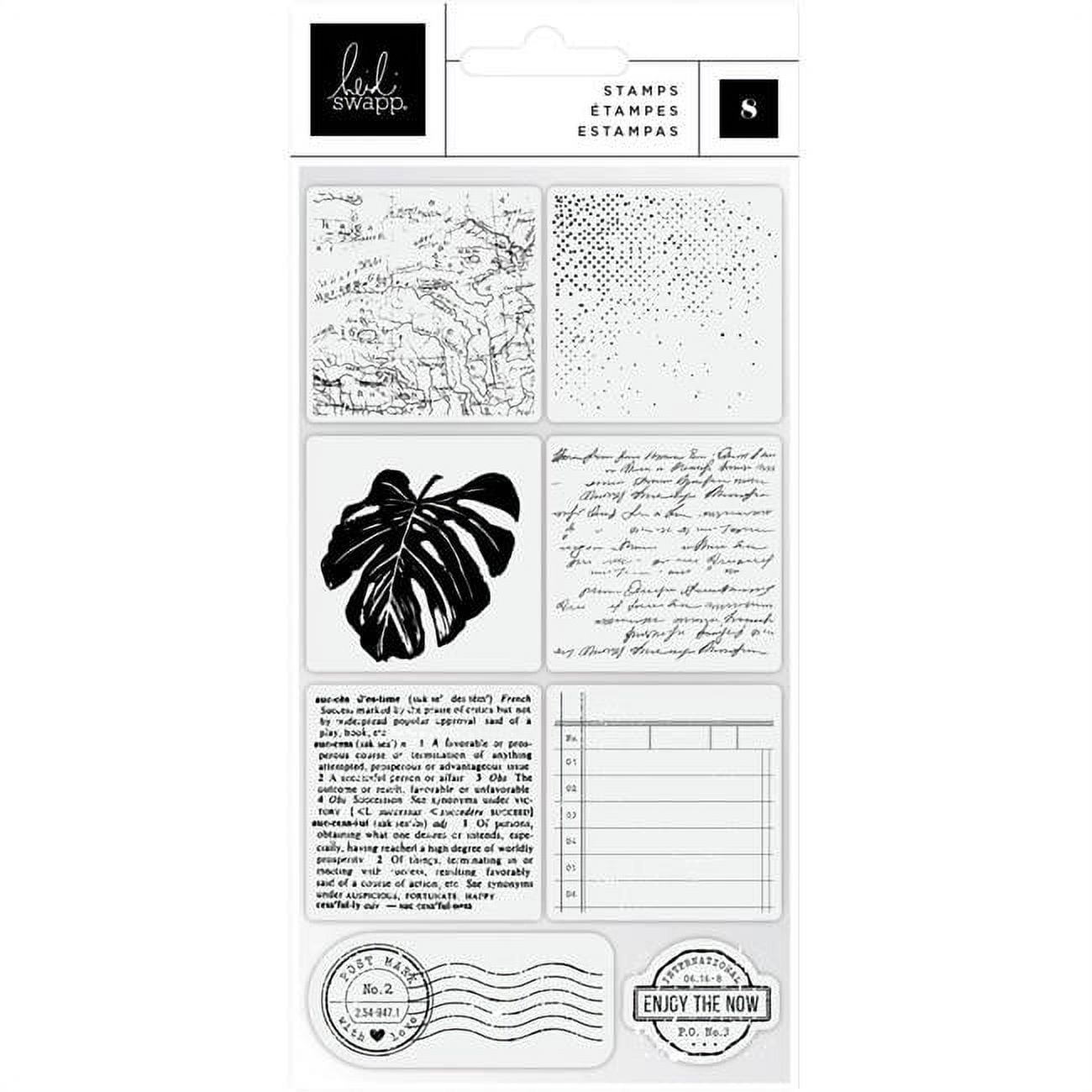 Heidi Swapp Art Walk Clear Stamps 8/Pkg - Walmart.com