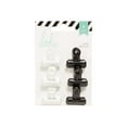 Heidi Swapp Bulldog Clips 1" 6/Pkg-Black/White - Walmart.com