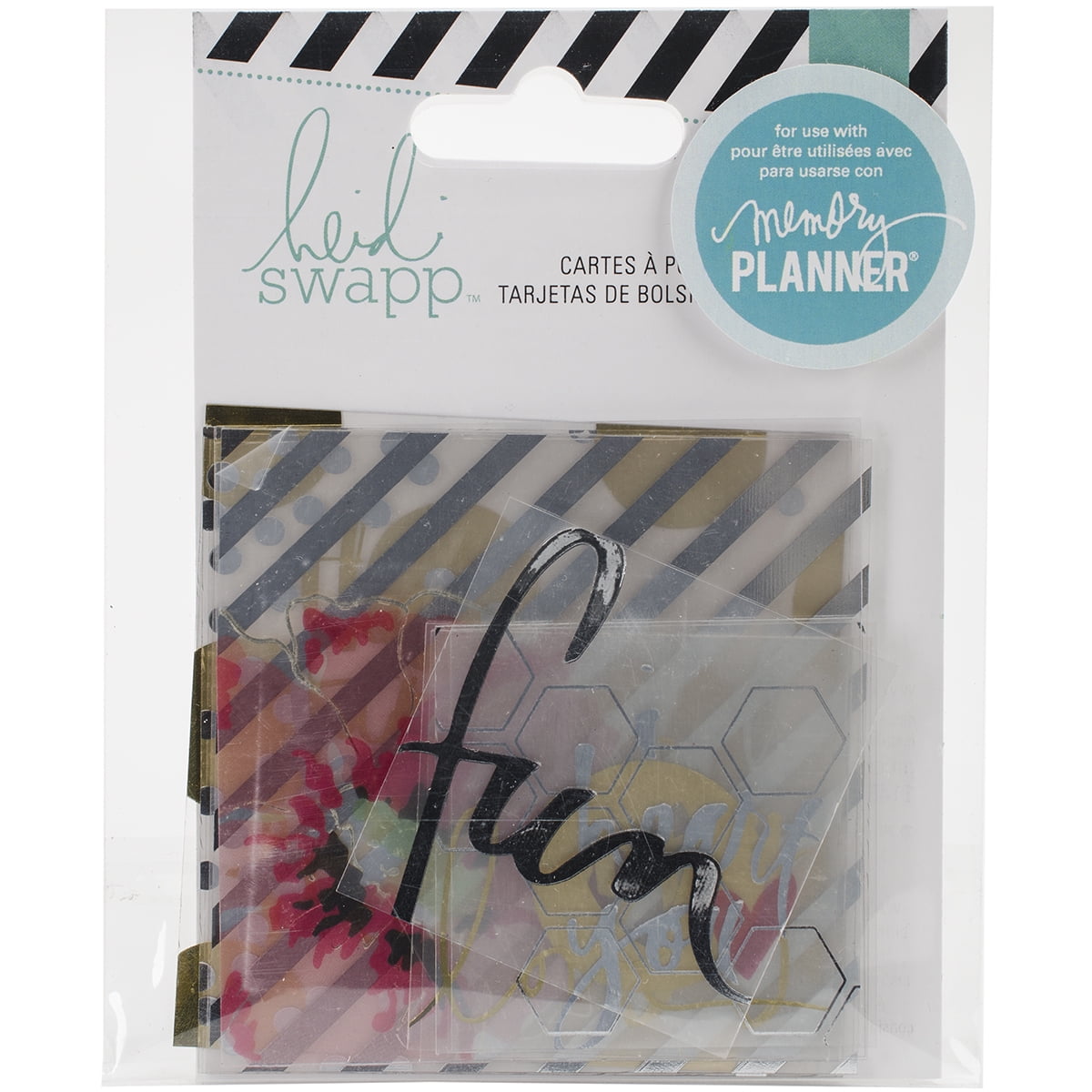 Heidi Swapp Hello Beautiful Clear Pocket Cards 12/Pkg-W/Foil 2 Inc ...