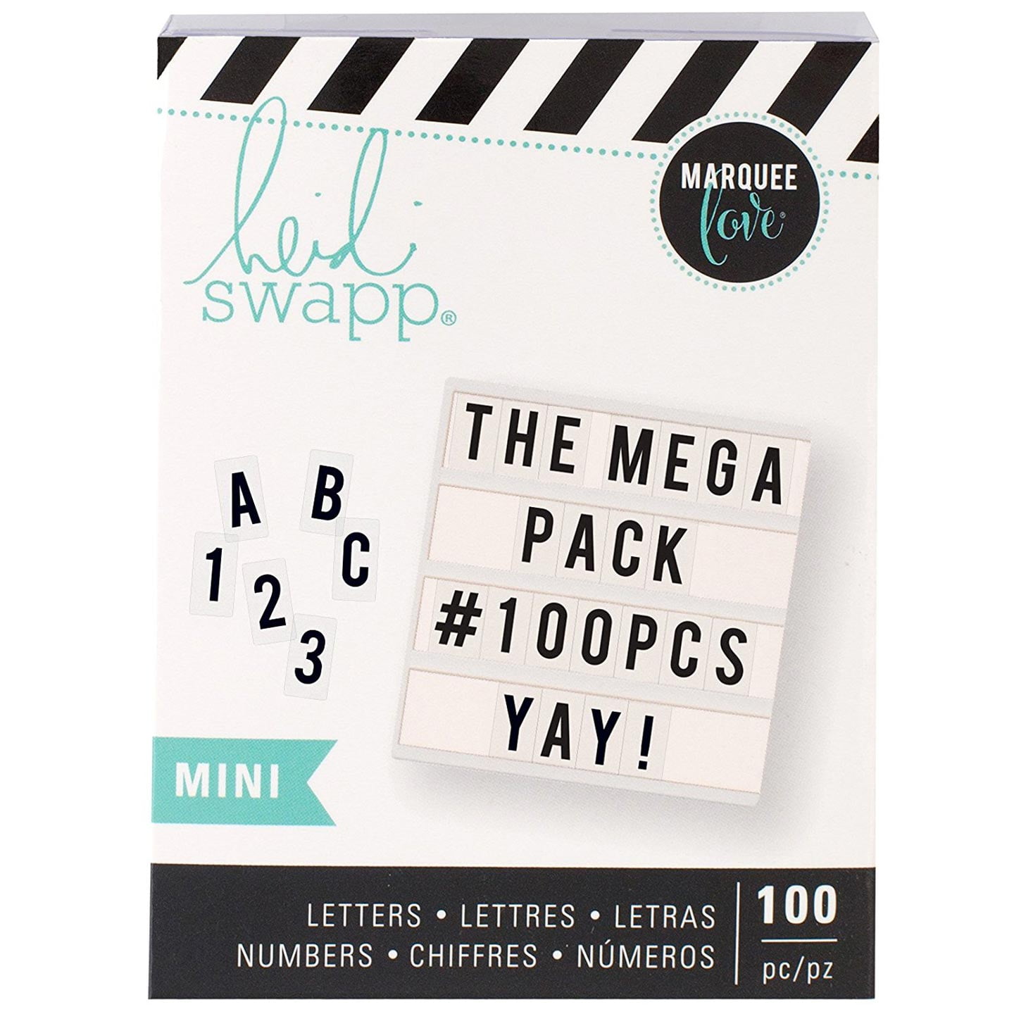 Heidi Swapp LightBox Inserts: Mini, Black, Mega Pack - Walmart.com