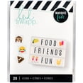 American Crafts Heidi Swapp 3.5" x 3.5" Lightbox Icons Emojis 2 - Emoji ...