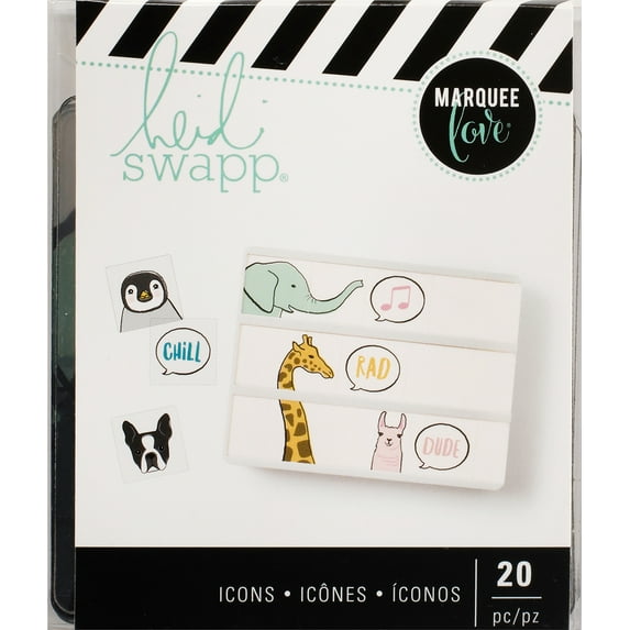Heidi Swapp Lightbox Inserts 20/Pkg-Talking Animals - Walmart.com