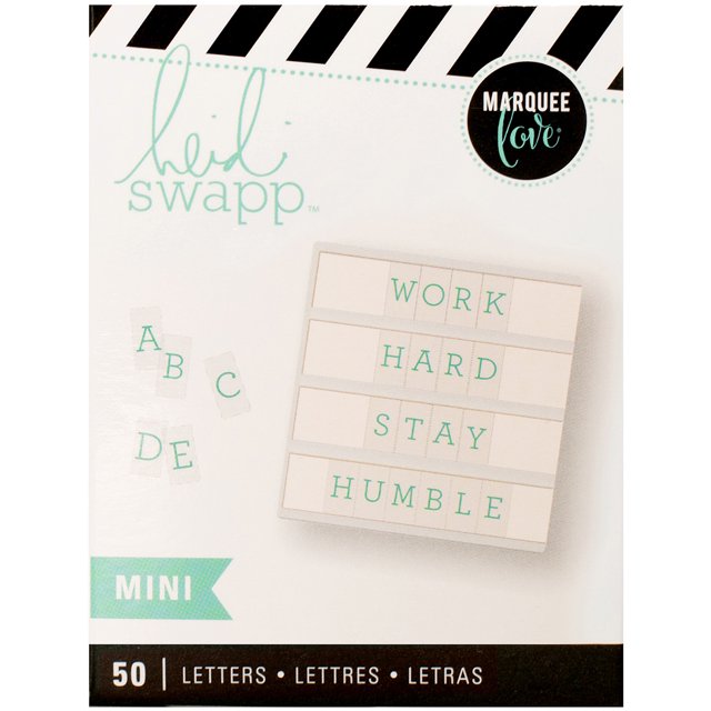 Heidi Swapp Lightbox Mini Serif-Font Letters: Teal, 50 pack - Walmart.com