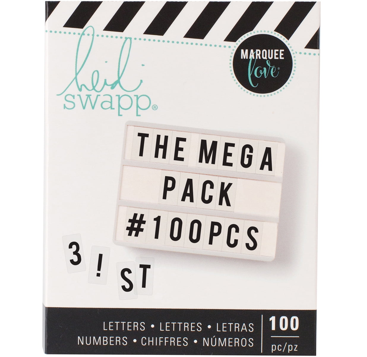 Heidi Swapp Lightbox Original Mega Pack Inserts 100/Pkg-Alphabet ...