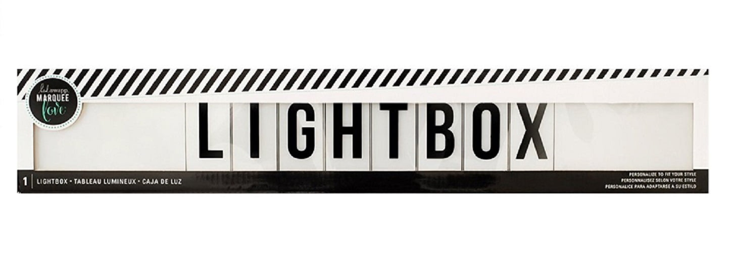 Heidi Swapp Lightbox Shelf Kit Mega Bundle 103-Pieces (White) - Walmart.com