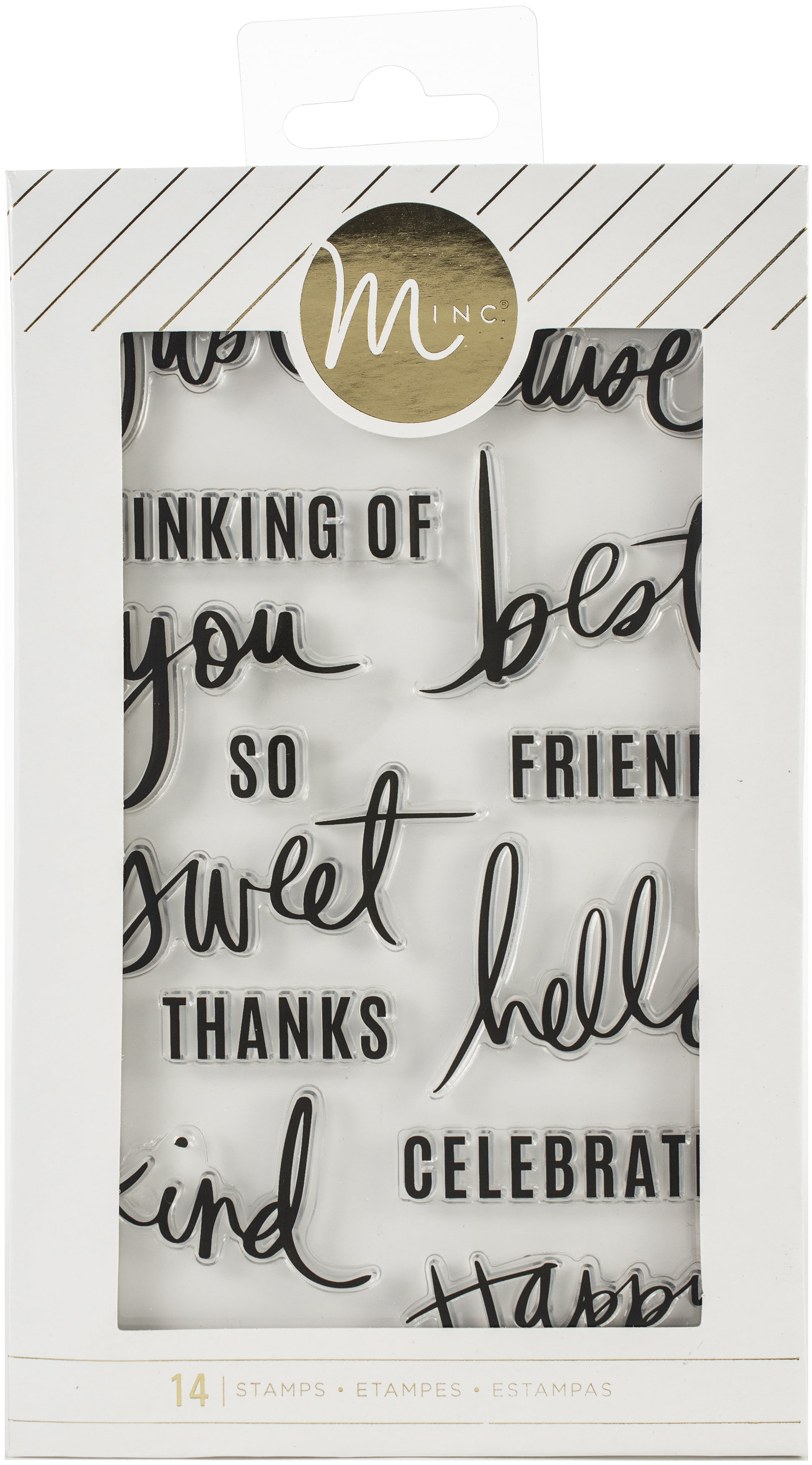 Heidi Swapp Minc Clear Stamps 14/Pkg-Sentiments - Walmart.com
