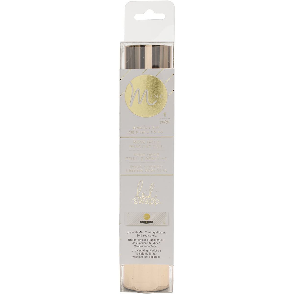 Heidi Swapp Minc Reactive Foil 6"X5' Roll-Rose Gold - Walmart.com