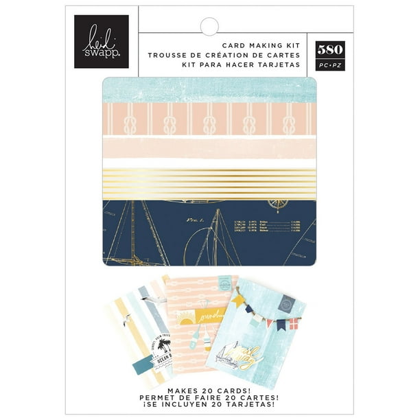 Heidi Swapp Set Sail Card Kit-Makes 20 Cards - Walmart Business Supplies
