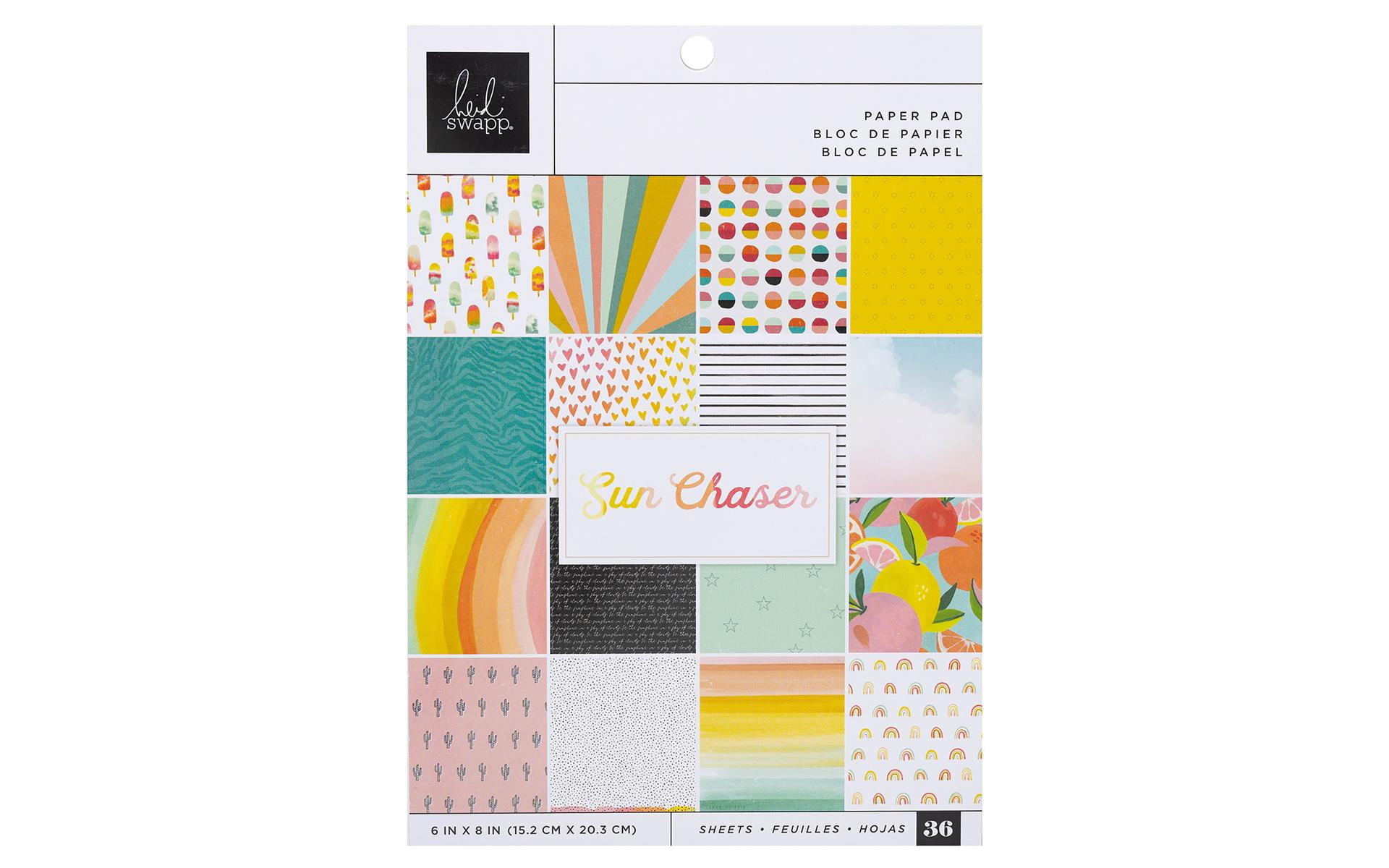 Heidi Swapp Single-Sided Paper Pad 6"X8" 36/Pkg-Sun Chaser - Walmart.com