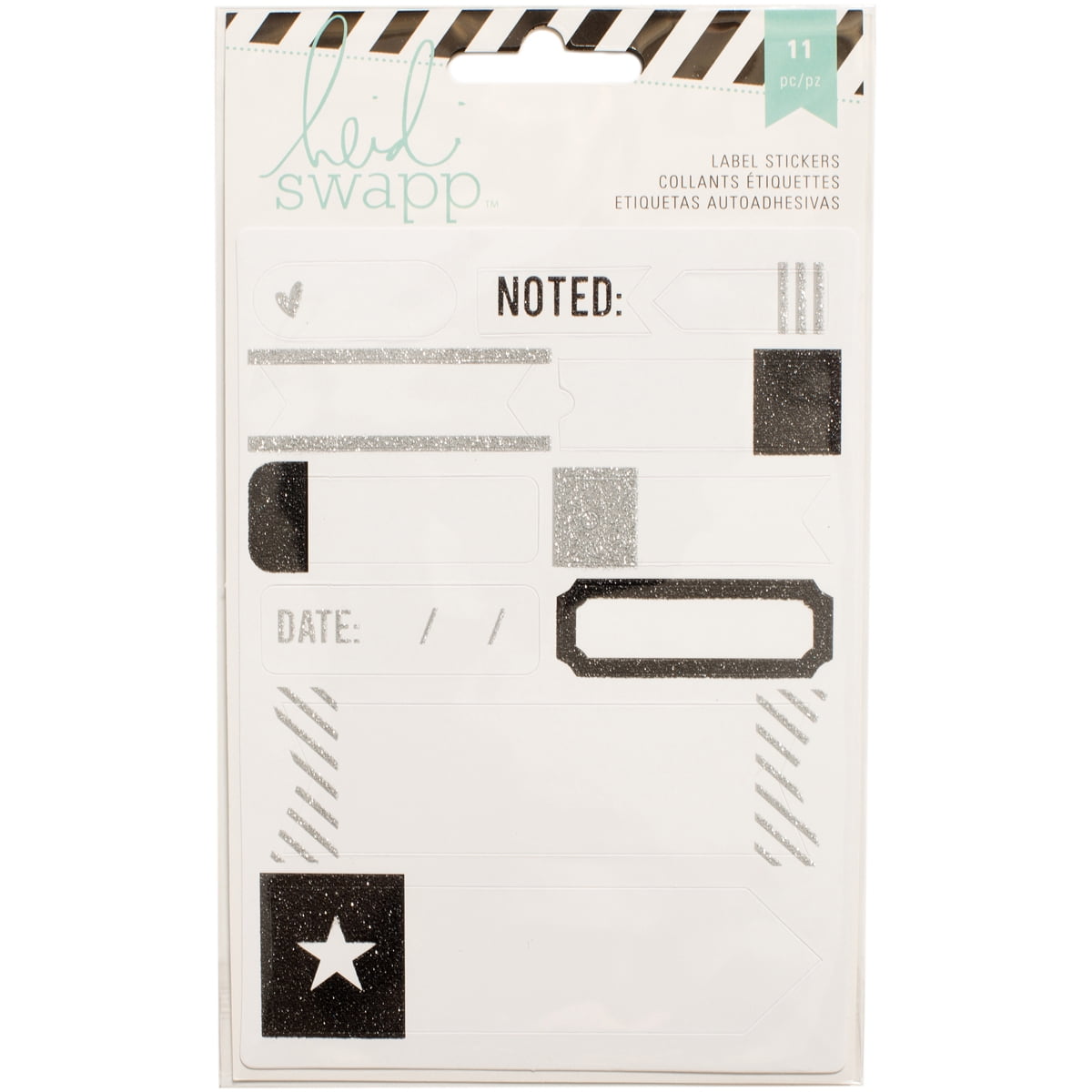 Heidi Swapp Stickers-Labels/Black - Walmart.com