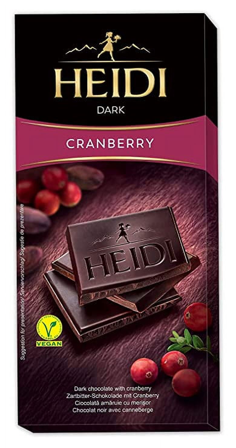 Heidi Vegan Cranberry Dark Chocolate 80g | 100% Veg | Imported ...