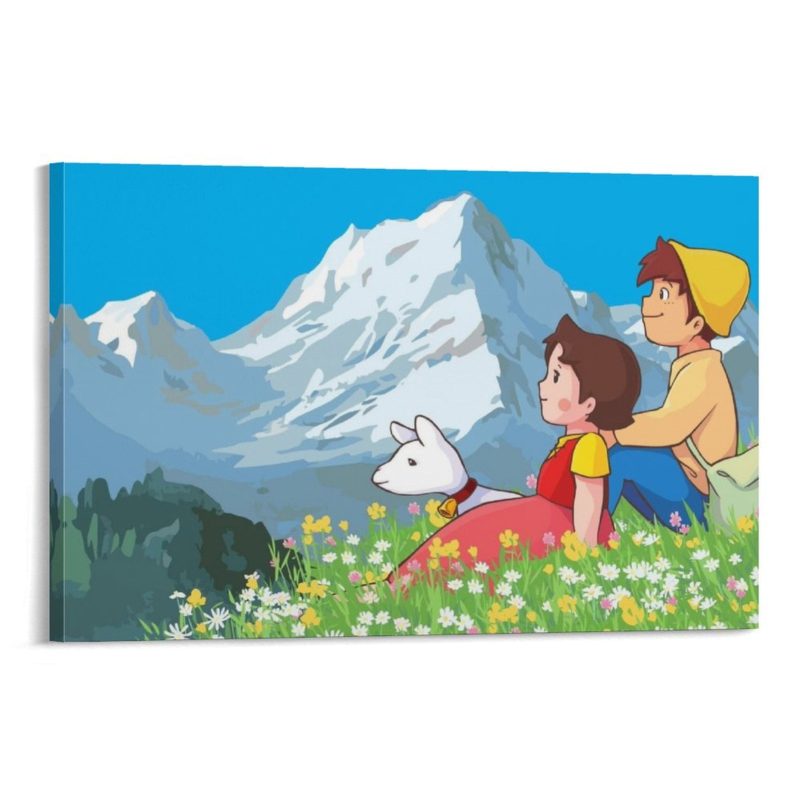 Heidi,a Girl of The Alps Anime Famous Poster Painting On Canvas Wall ...